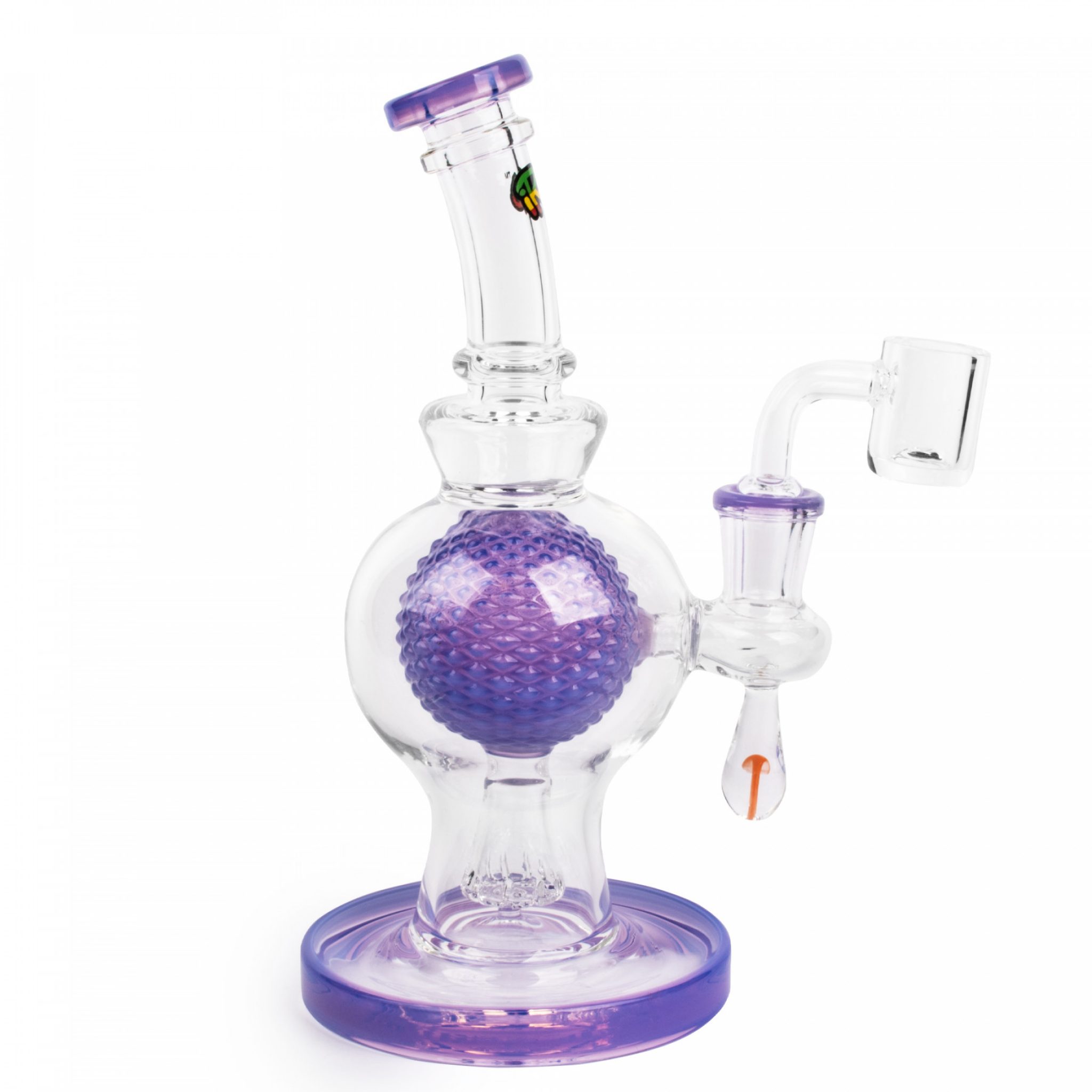 Irie 7" Aquatex Ball Rig W/ Mushroom Marble - Delta News Stand & Smoke Shop
